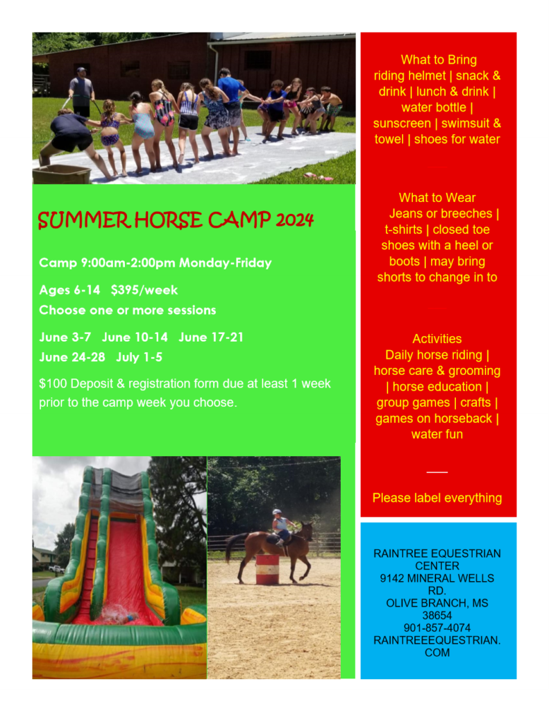 SUMMER HORSE CAMP KIDS CAMP | Raintree Equestrian Center
